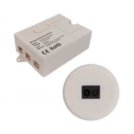 Infra Red Door/Hand Sensor Switch with 1 Sensor Head - White