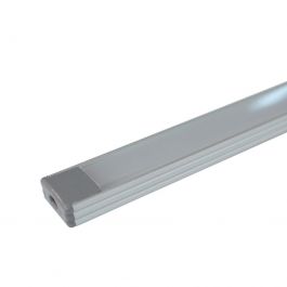 Aluminium Strip Light Channel - Slim w/Clip Cover 1.5m