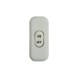 In-line Rocker Switch for Low Voltage Applications - White