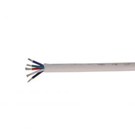 5-Core DC Flex Cable for RGBW Lighting - White